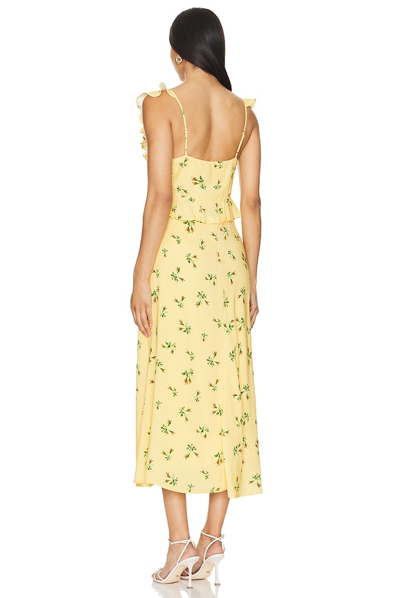 Kitri Rosemary Midi Dress in Buttercup Rosebud | REVOLVE