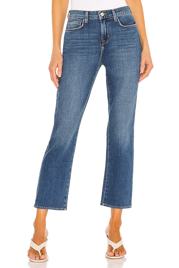 L'AGENCE Shane Mid Rise Straight in Authentique | REVOLVE