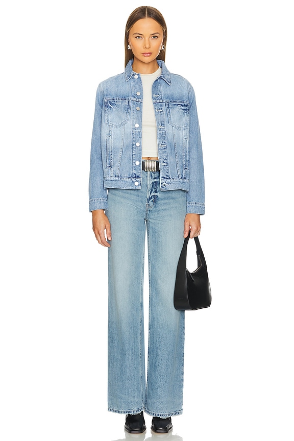 L'AGENCE Mack Oversized Jacket in Palisade | REVOLVE