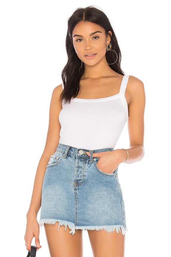 LA Made Aiden Tank in White | REVOLVE