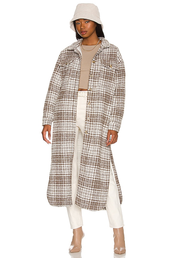 LBLC The Label Hayley Jacket in Coco & White | REVOLVE