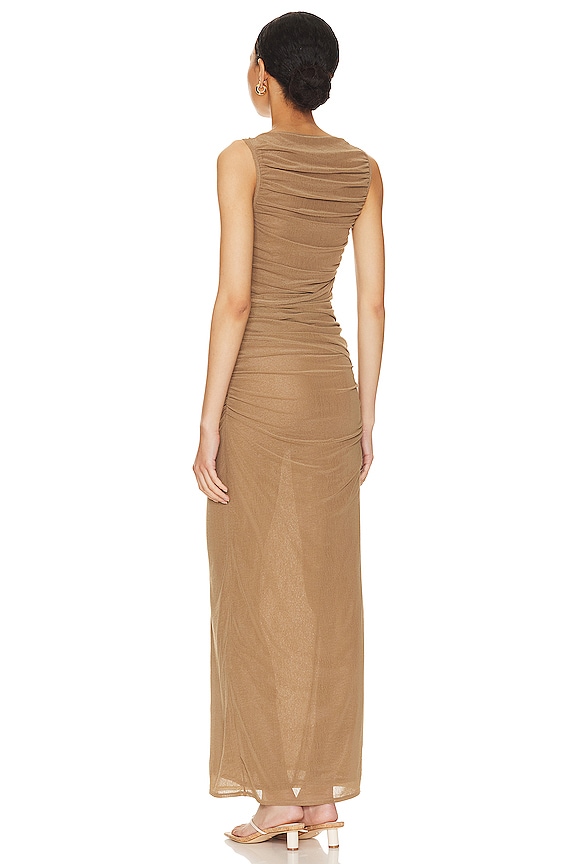 L'Academie Emeraude Maxi Dress in Umber Brown | REVOLVE