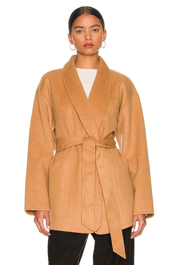 L'Academie The Allyson Coat in Brown | REVOLVE