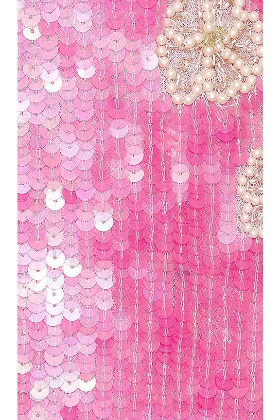 LoveShackFancy Meline Dress in Raspberry Sparkle | REVOLVE