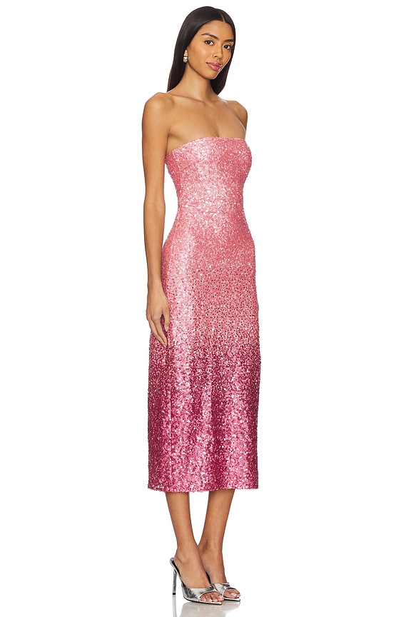 LoveShackFancy Stasia Dress in Pink Ombre | REVOLVE
