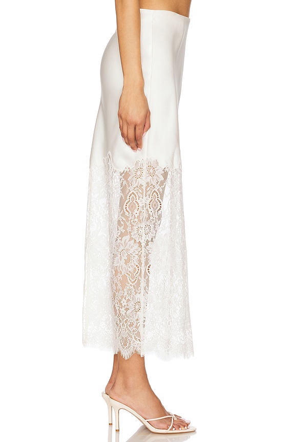 LoveShackFancy Ilene Skirt in Sugar Buff | REVOLVE