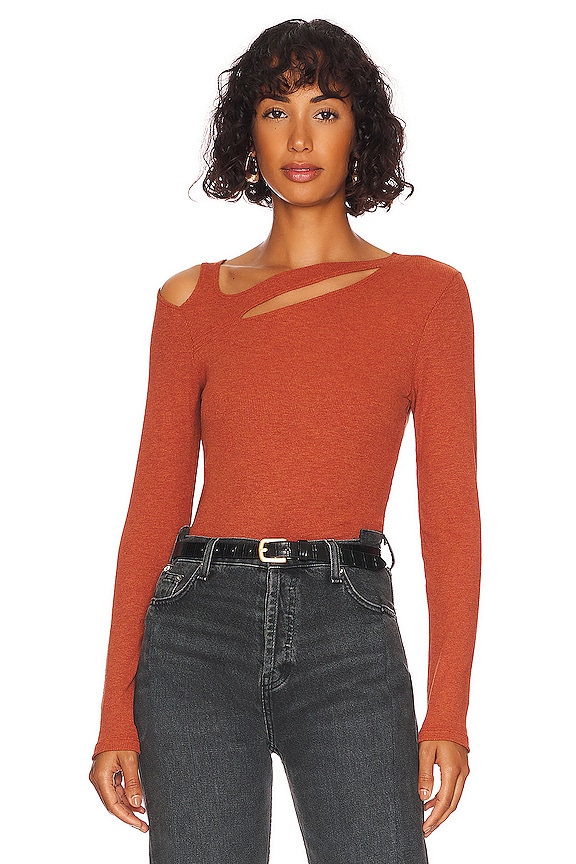 LNA Luan Rib Top in Cinnabar | REVOLVE