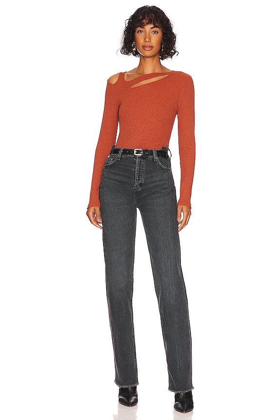 LNA Luan Rib Top in Cinnabar | REVOLVE