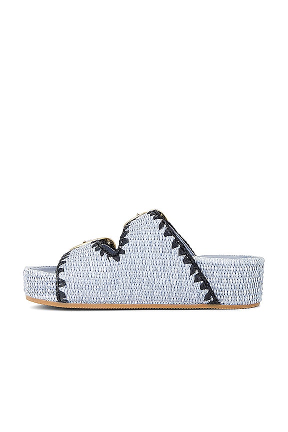 Loeffler Randall Theo Sandal in Light Blue & Black | REVOLVE