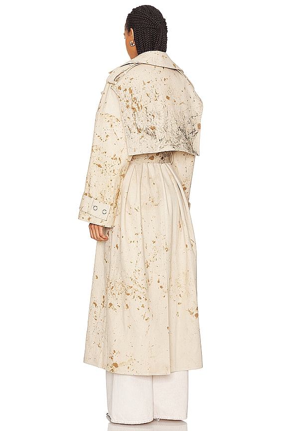 Lapointe Denim Trench Coat in Splatter | REVOLVE