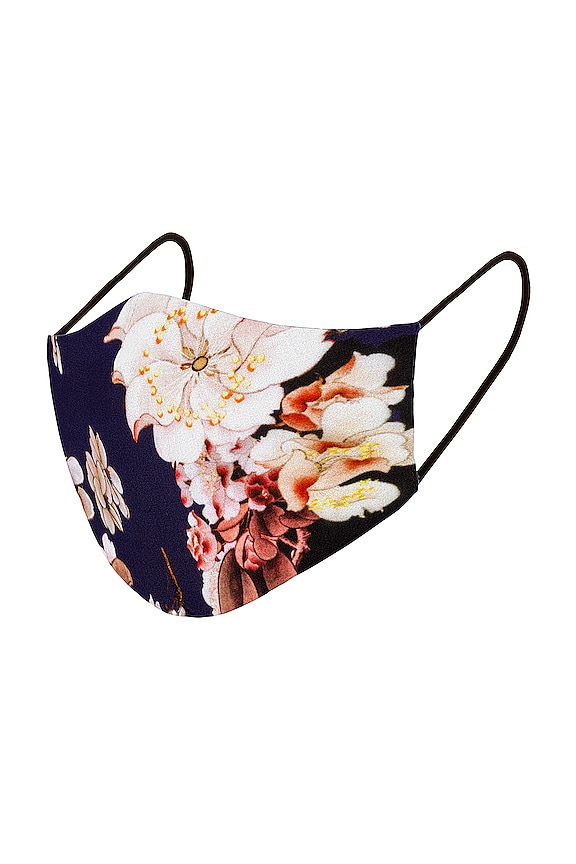 Lovers and Friends Face Mask in Navy Floral | REVOLVE