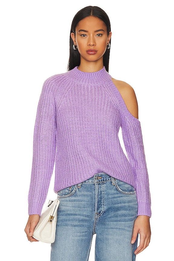 Lovers and Friends Alba Cold Shoulder Sweater in Light Purple | REVOLVE