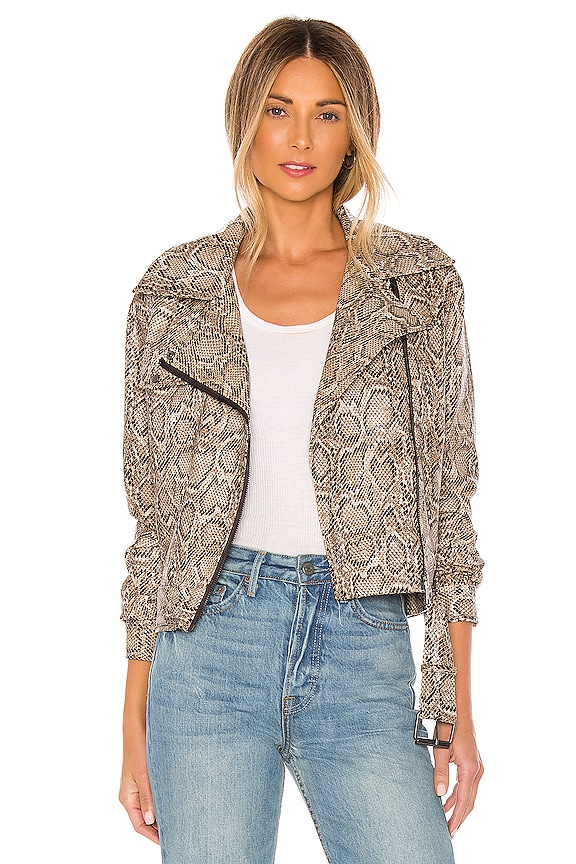 Lovers and Friends Janette Jacket in Tan Snake | REVOLVE