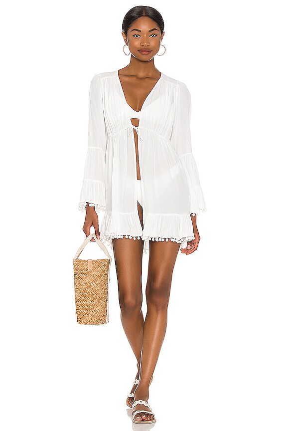 Lovers and Friends Cherry Robe in White | REVOLVE