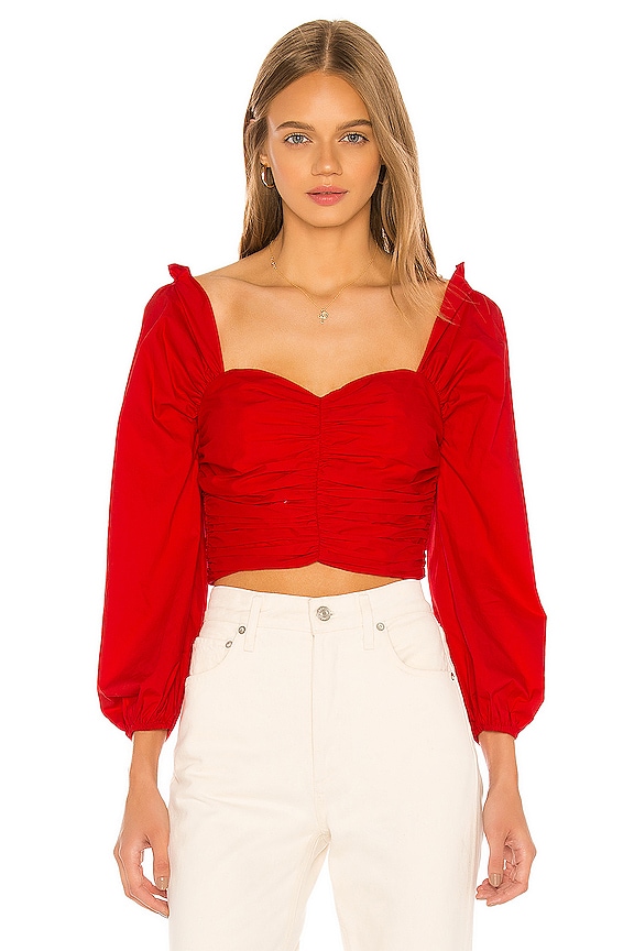 Lovers and Friends Octavia Crop Top in Red | REVOLVE