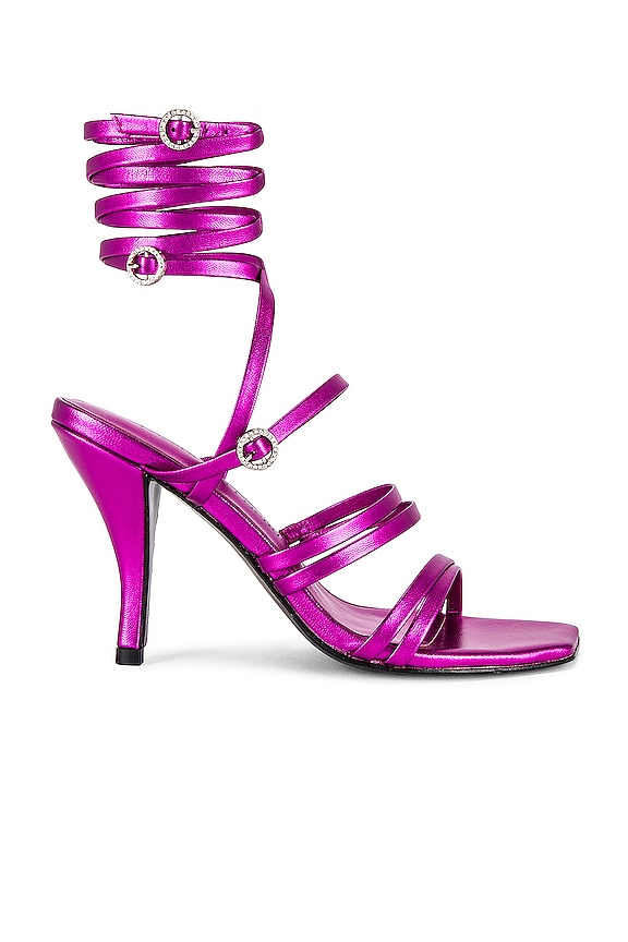 Lovers and Friends Multi Strap Heel in Electric Pink | REVOLVE