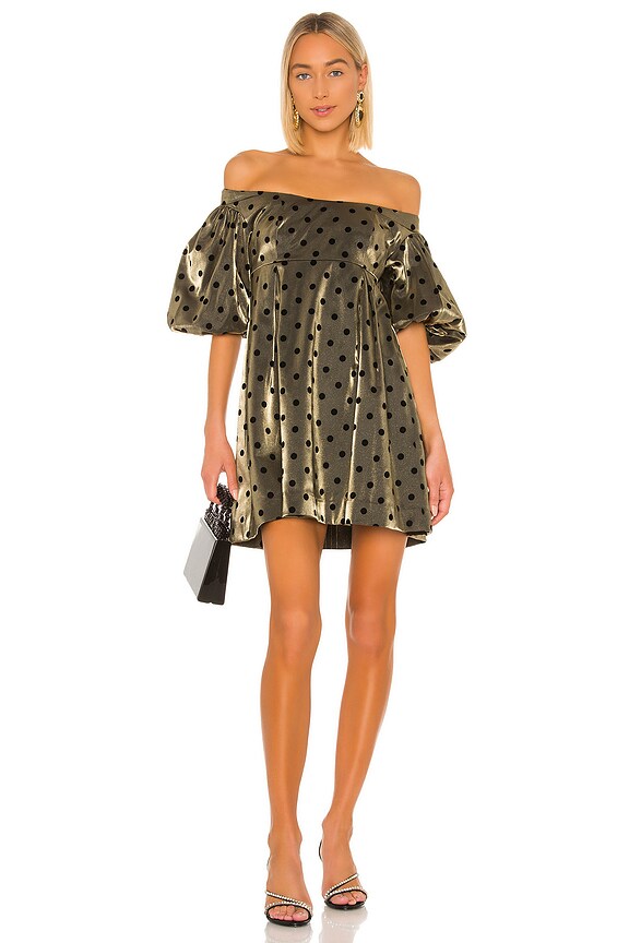 LPA Beatrix Dress in Gold & Black | REVOLVE