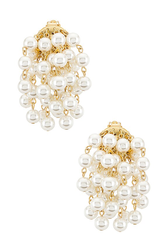 LPA Ella Earring in Pearl | REVOLVE