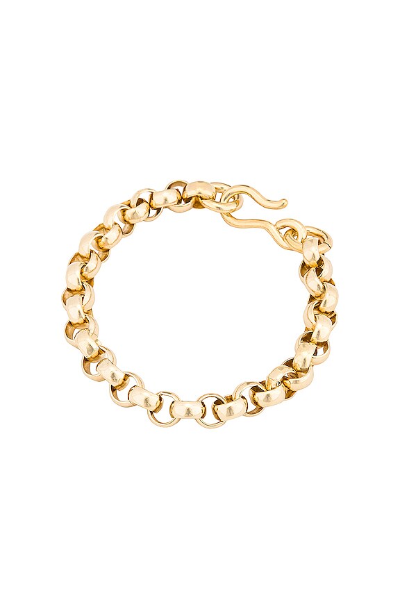 LAURA LOMBARDI Rolo Anklet in Gold | REVOLVE
