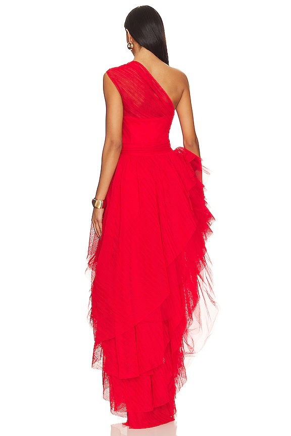 MAJORELLE Soriya Gown in Royal Red | REVOLVE