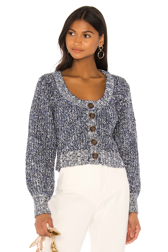 MAJORELLE Alice Cardigan in Marled Night | REVOLVE