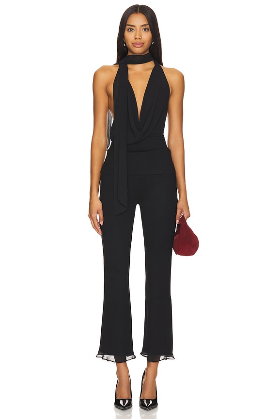 MAJORELLE Kelly Halter Top in Black | REVOLVE