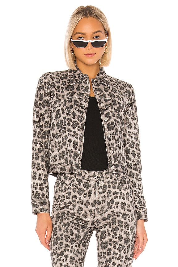 Miaou Lex Jacket in Grey Leopard | REVOLVE