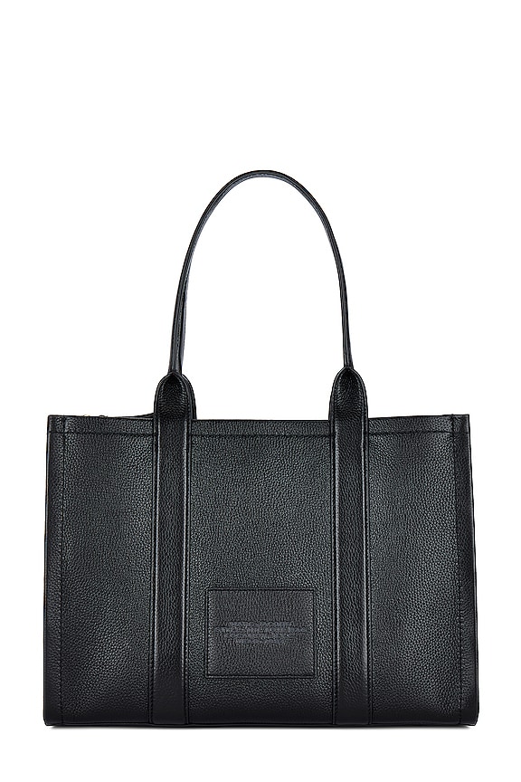 Marc Jacobs The Leather Work Tote Bag in Black | REVOLVE