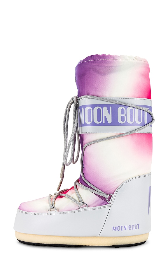 MOON BOOT Icon Tie Dye Boot in Glacier Grey | REVOLVE