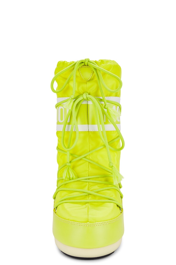 MOON BOOT Icon Nylon Boot in Cyber Lime | REVOLVE