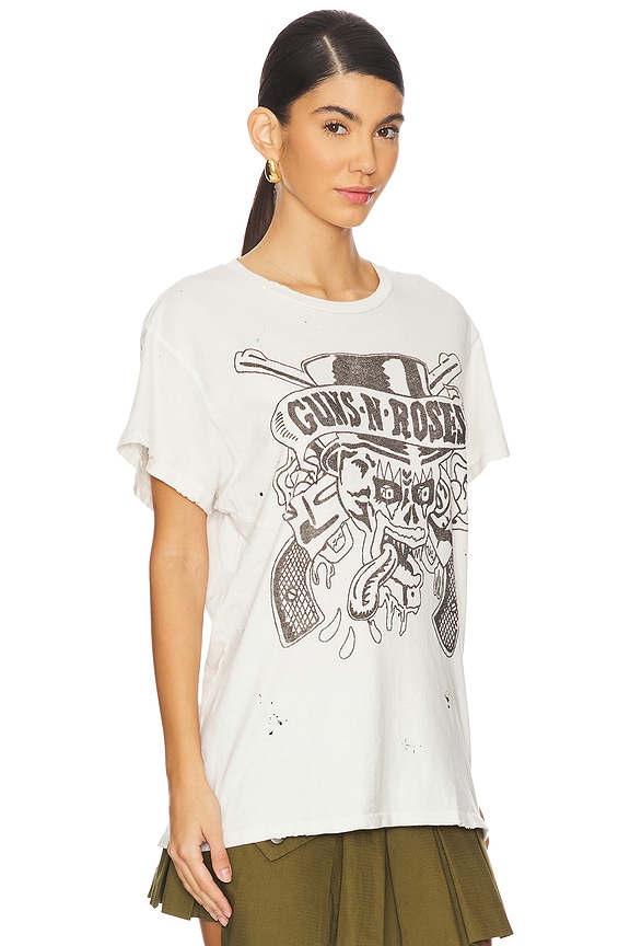 Madeworn Guns N Roses Tee in Vintage White | REVOLVE