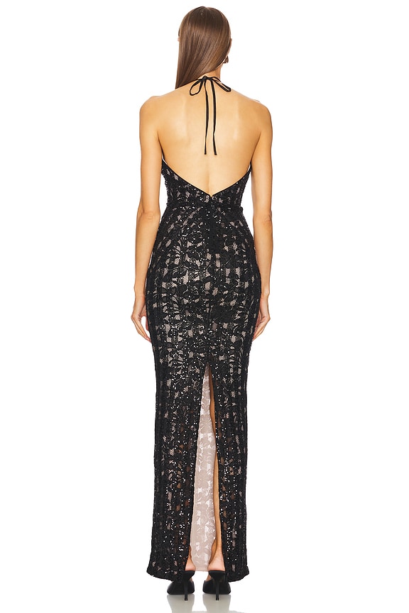 Michael Costello x REVOLVE Monique Gown in Black | REVOLVE