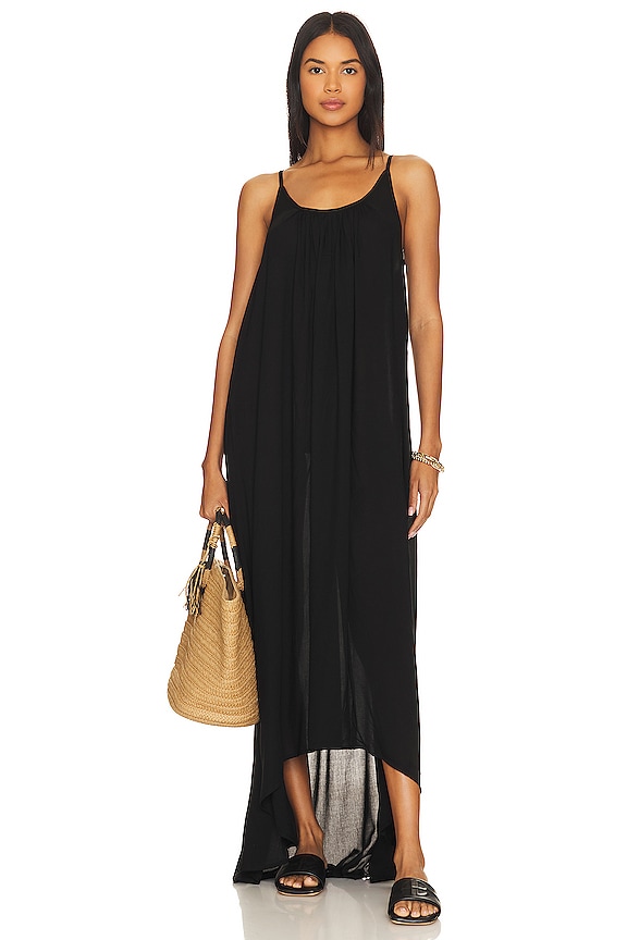 MIKOH Swimwear Biarritz Low Back Maxi Dress in Night | REVOLVE