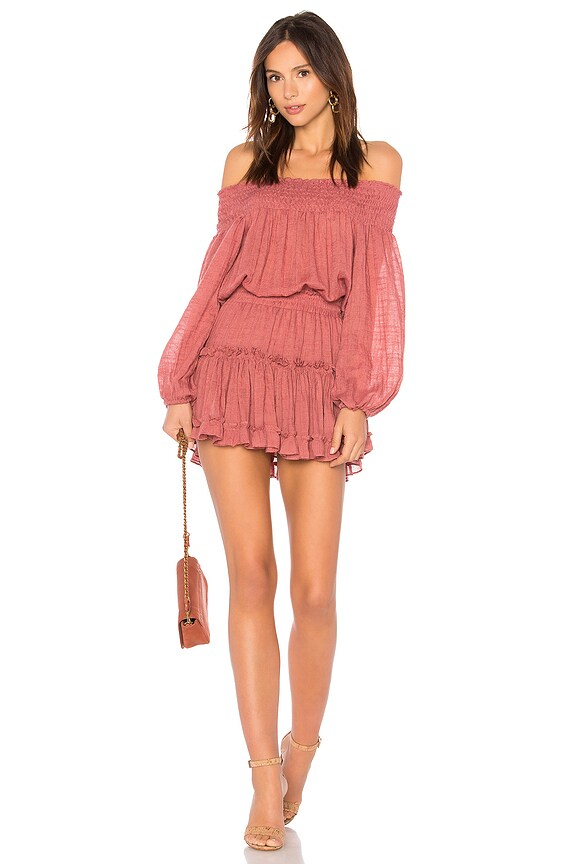 MISA Los Angeles Darla Dress in Brick | REVOLVE