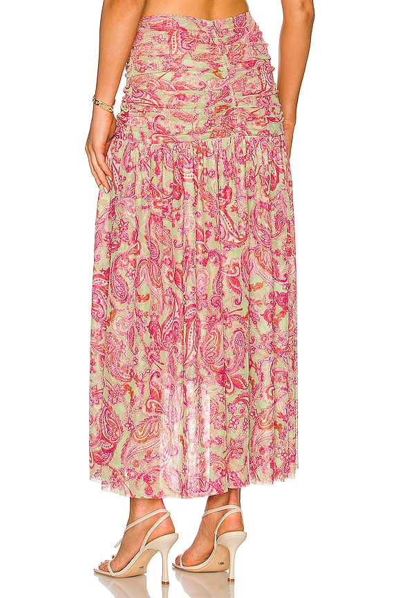 MISA Los Angeles Dalida Skirt in Vintage Paisley | REVOLVE