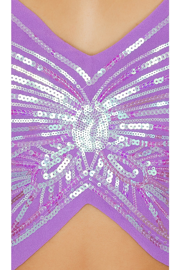 MORE TO COME Lesia Butterfly Top in Purple | REVOLVE