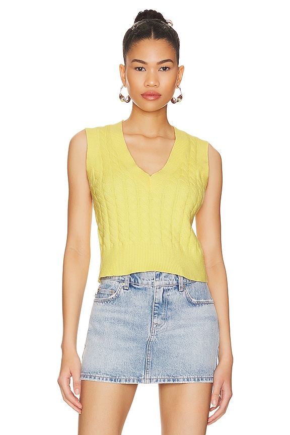 MORE TO COME Zaya Sweater Top in Yellow | REVOLVE
