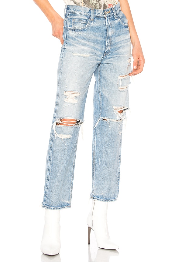 Moussy Vintage Barron Tapered Jean in Light Blue | REVOLVE