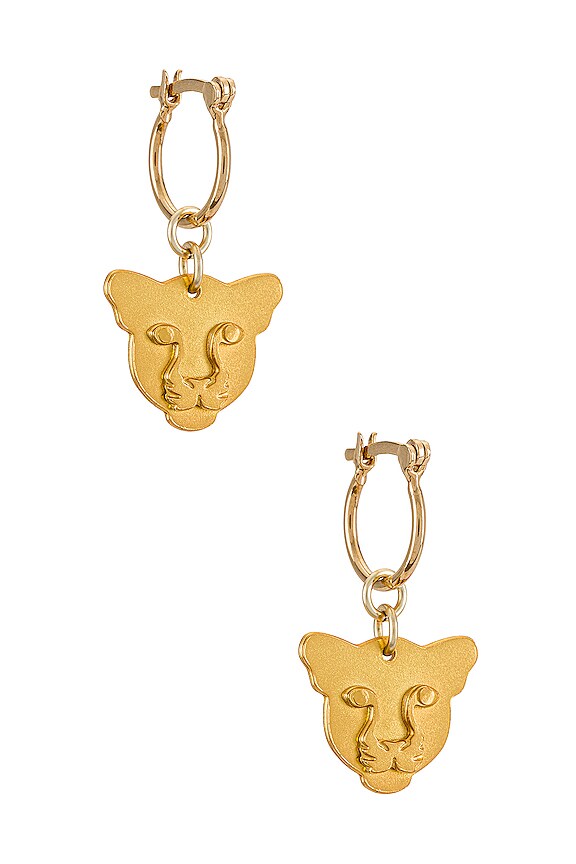 Mercedes Salazar Jaguar Friends Earrings in Gold | REVOLVE