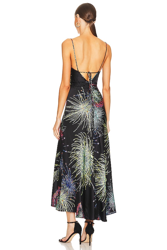 MSGM Fireworks Dress in Black | REVOLVE