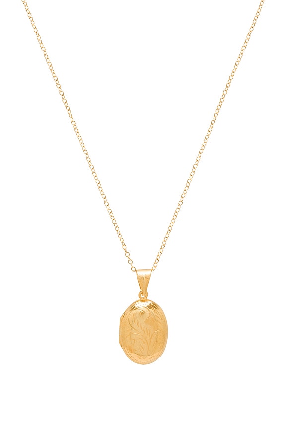 Natalie B Jewelry X REVOLVE Oval Gold Locket in Gold | REVOLVE