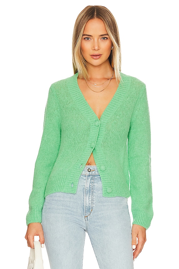 Nation Los Angeles Jamie Cardigan in Grasshopper | REVOLVE