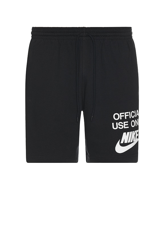 Nike Club Knit Official Shorts in Black & White | REVOLVE