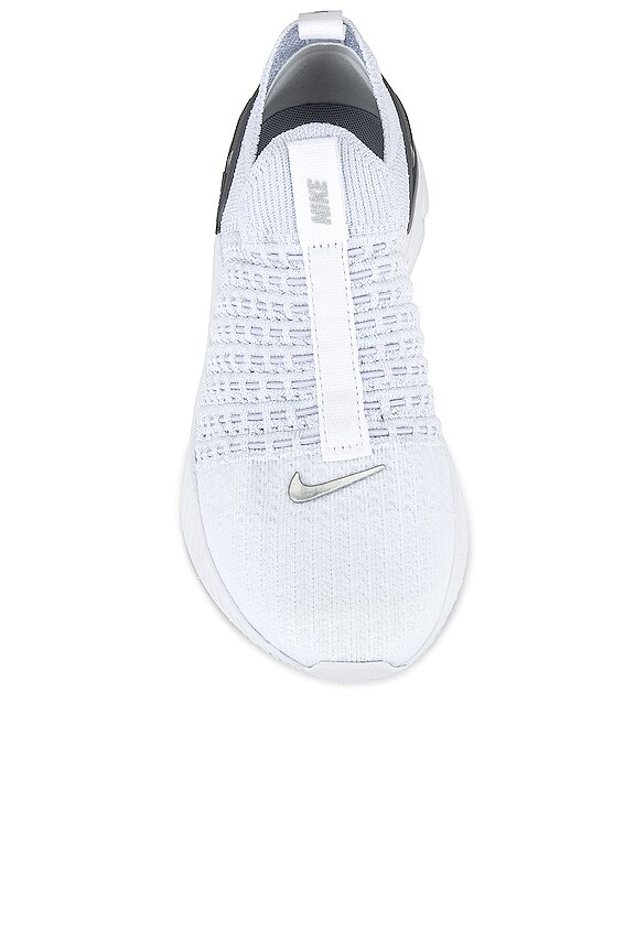 Nike React Phantom Run Flyknit 2 Sneaker in True White, MEtallic Silver ...