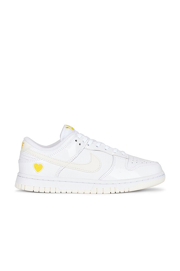 Nike Dunk Low Sneaker in White, Sail, & Opti Yellow in White, Sail ...