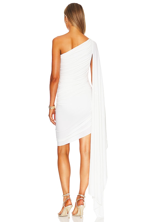 Norma Kamali Diana Mini Dress in Snow White | REVOLVE