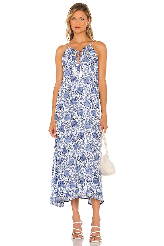 Natalie Martin Marleen Dress in Geranium Print Sapphire | REVOLVE