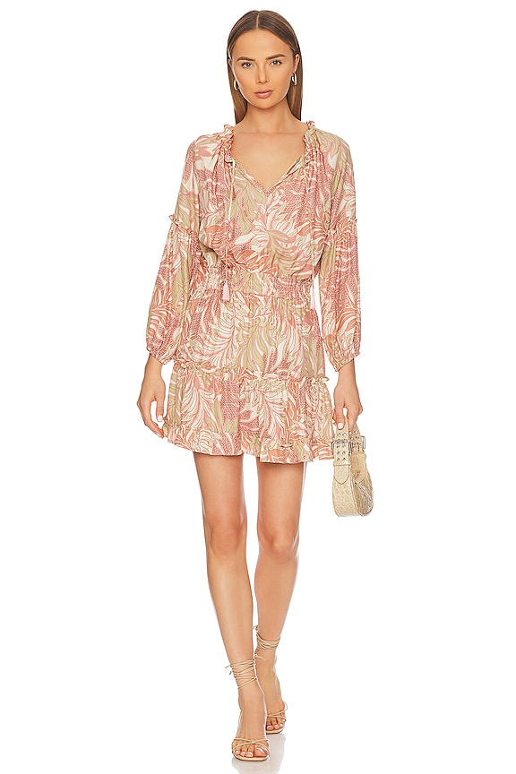 Natalie Martin Maggie Dress in Jungle Print Clay | REVOLVE