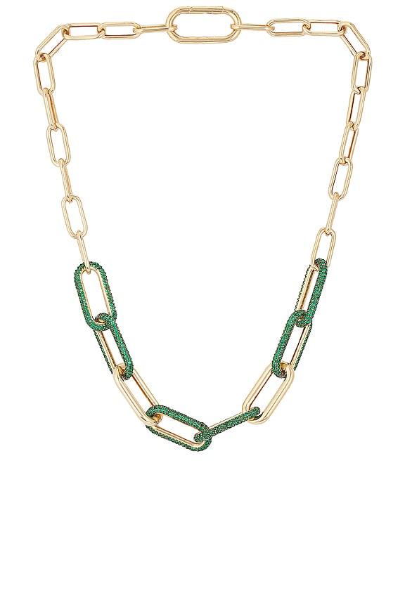 nickho rey Link Necklace in Emerald & Gold | REVOLVE