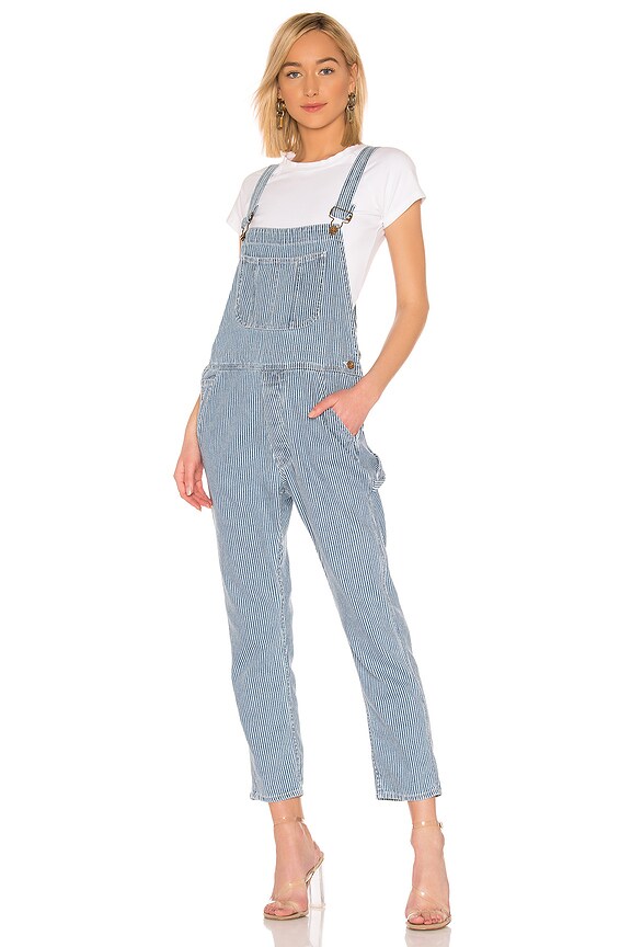 NSF Dolly Long Overalls in Railstripe | REVOLVE